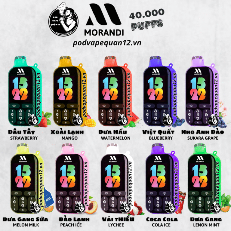 MORANDI 40000 PUFFS – POD VAPE QUẬN 12